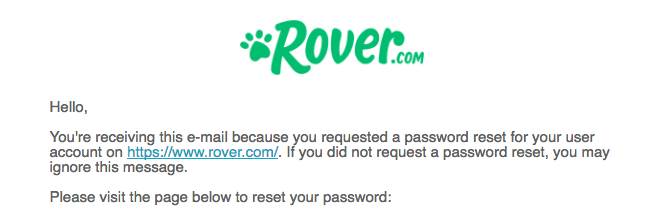 How do I reset my password? – Rover Help Center
